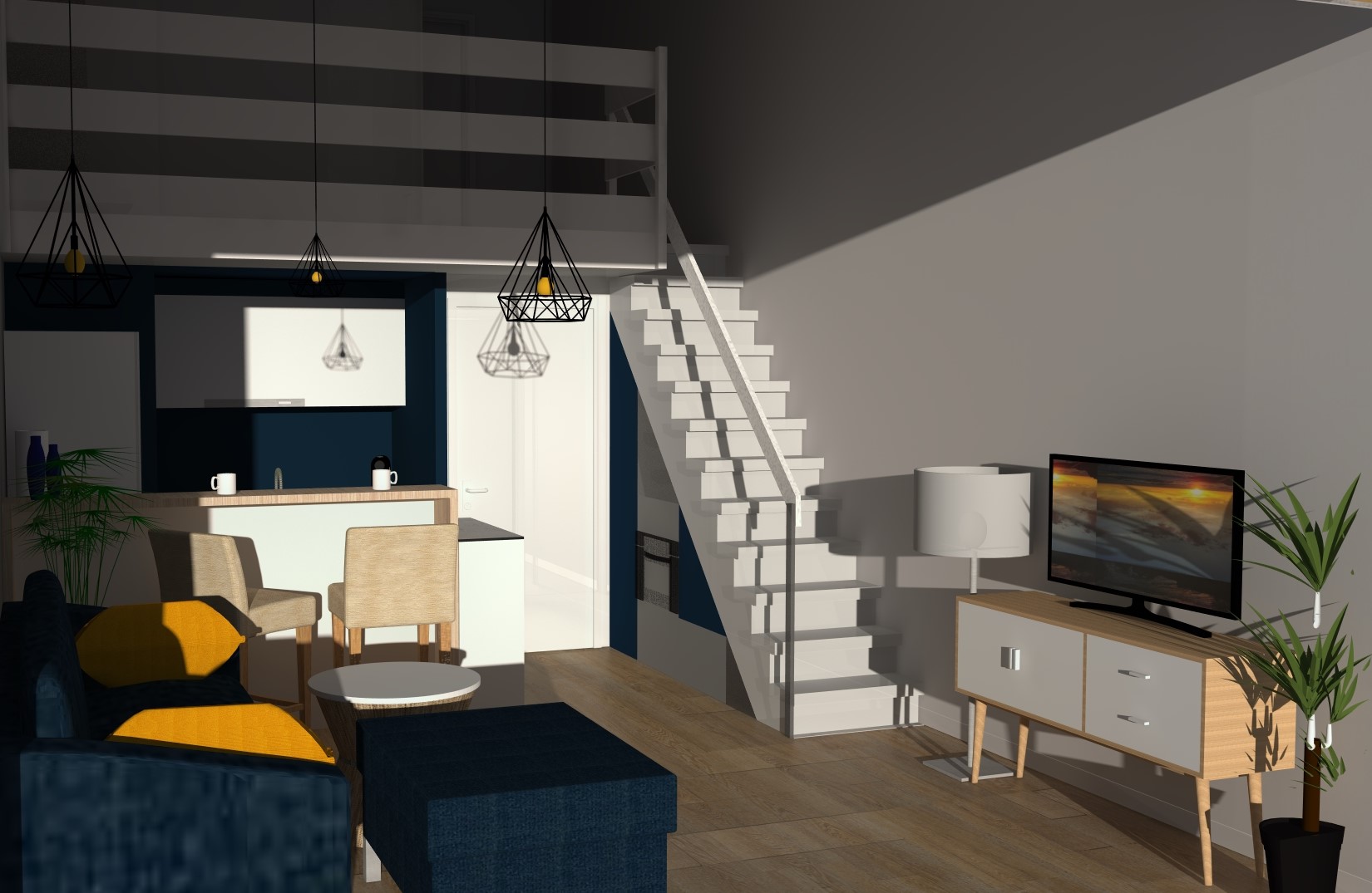 Ambiance Scandinave chic - Décoration d'intérieur aux Sables D'Olonne